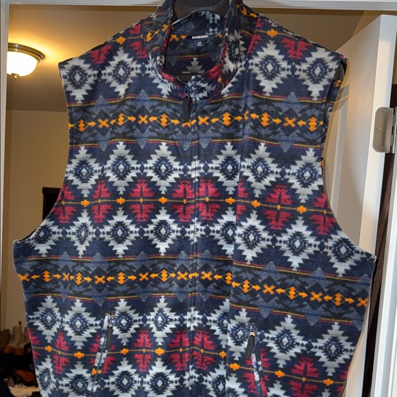 king size | Jackets & Coats | Mens Patterned Fleece Vest | Poshmark